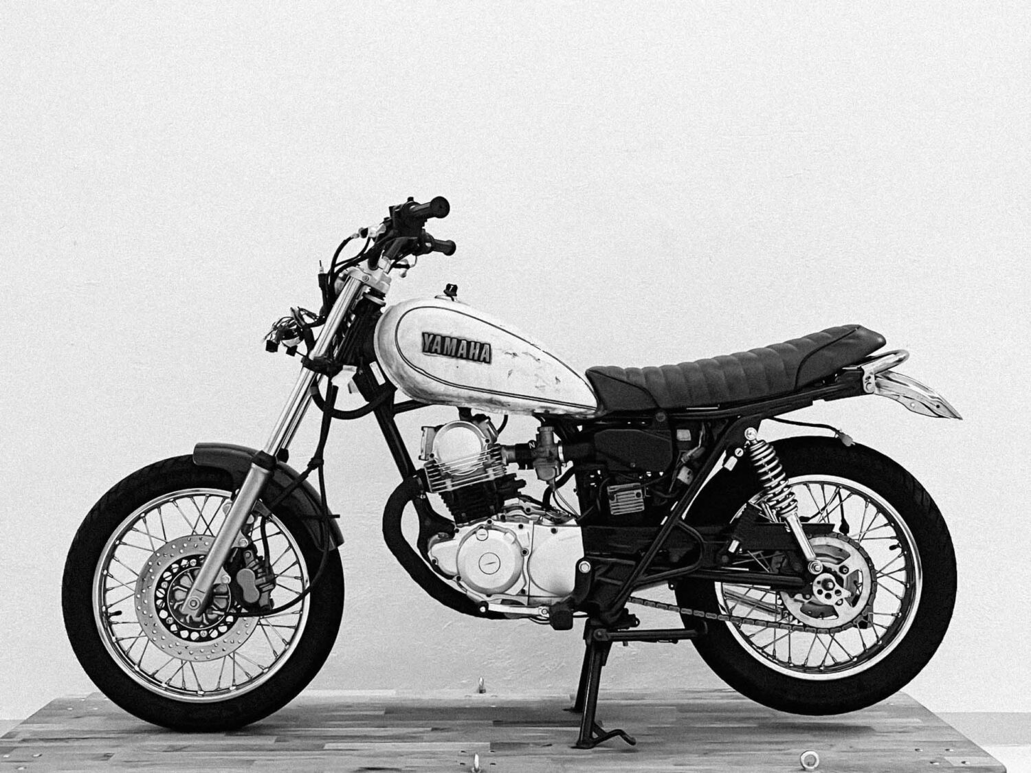 Yamaha Sr 125 – Scrambler-Umbau und Motorrad für's Wohnmobil.